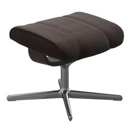 Fu&szlig;hocker stressless, B:54cm H:41cm T:39cm, braun, Leder PALOMA: PALOMA ist ein durchgef&auml;rbtes Semianilin-M&ouml;belleder mit nat&uuml;rlicher Narbung.,