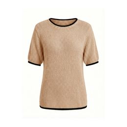 Imily Bela Pullover Damen Gr&ouml;&szlig;e L apricot / schwarz
