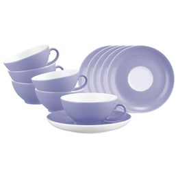 Seltmann Weiden Tasse "Teetassen mit Untertassen Liberty Pure Colors 140 ml 6er Set", &Oslash; 13cm x 6,3cm, 140ml, 12, lila, Trinkgef&auml;&szlig;e,
