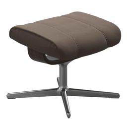 Fu&szlig;hocker stressless, B:54cm H:41cm T:39cm, braun, Leder BATICK: BATICK ist ein leicht korrigiertes, durchgef&auml;rbtes und genarbtes M&ouml;belleder, bei dem