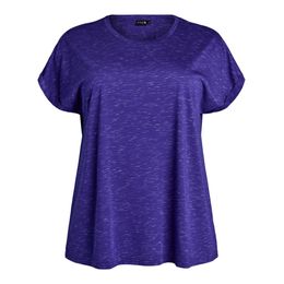 Active By Zizzi T-Shirt 'Abex' Damen Gr&ouml;&szlig;e 11XL/12XL aubergine