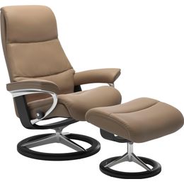 Fu&szlig;hocker stressless, B:57cm H:43cm T:47cm, braun, Leder BATICK: BATICK ist ein leicht korrigiertes, durchgef&auml;rbtes und genarbtes M&ouml;belleder, bei dem