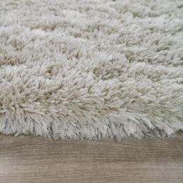 Hochflor-Teppich Paco Home, B:120cm H:60mm L:170cm, grau, Polyester, Teppiche, "Akumal 930", Shaggy, besonders weich durch Softgarn, Uni-Farben