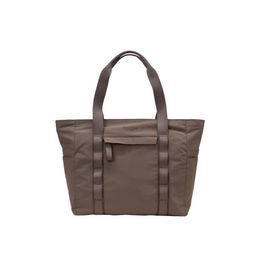 Damen Shopper "Lica", MARC O'POLO ACCESSORIEStaupe, Polyamid, unifarben, Taschen, Einkaufstasche, Schultertasche mit abnehmbarem Schulterriemen