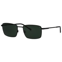 Titanflex Herren Sonnenbrille "Modell 824132"schwarz, matt, Sonnenbrillen, Form Karree/Eckig, Logoschriftzug auf B&uuml;gel, Titanflexfassung