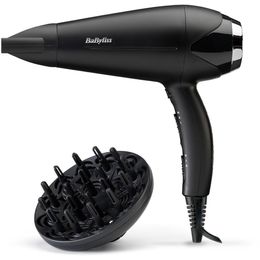 BaByliss Haartrockner "BaByliss Turbo Smooth 2200 Haartrockner, D572DE", schwarz, B:23cm H:28cm T:12cm, Haartrockner, 2200W, F&ouml;n mit