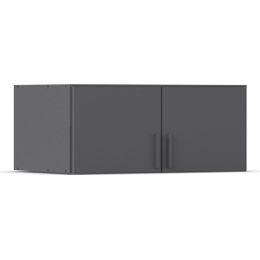 Aufsatzschrank Rauch, B:91cm H:39cm T:54cmgraumetallic, griffstangen graumetallic, Holzwerkstoff, Schr&auml;nke, "Gamma", f&uuml;r eine maximale Nutzung der