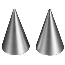 Gardinenstangen-Endst&uuml;ck Liedeco, H:2,5cm L:4cm &Oslash;:1,6cm, silber, Gardinenstangenendst&uuml;cke, "Cone", f&uuml;r Gardinenstangen &Oslash; 16 mm