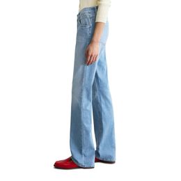 Marc O'Polo Damen Bootcut-Jeans "aus Organic Cotton Stretch", blau, Gr. 29, MARC O'POLO DENIM, unifarben, Obermaterial: 94% Baumwolle, 4% Elastomultiester, 2%