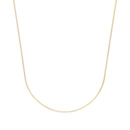 Amor Herren Collierkettchen, Gelbgold 375, L: 38 B: 1mmgelbgoldfarben, Gelbgold 375, B:1mm, Halsketten, Made in Germany