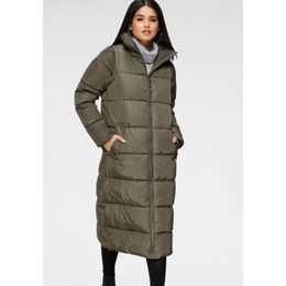 Only Damen Steppmantel "ONLIRINA X-LONG 2IN1 PUFFER OTW", gr&uuml;n, Gr. XS, unifarben, Web, Obermaterial: 100% Polyester, M&auml;ntel, auch als Weste tragbar