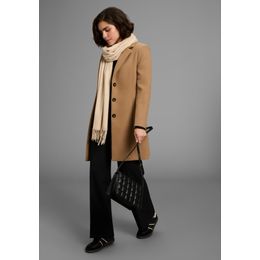 Laura Scott Damen Kurzmantel, braun, Gr. 34, unifarben, Web, Obermaterial: 100% Polyester. Futter: 100% Polyester, M&auml;ntel, perfekt f&uuml;r den &Uuml;bergang