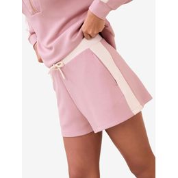 Lipsy Shorts Damen Gr&ouml;&szlig;e 42 altrosa / wei&szlig;