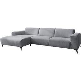 Ecksofa DIE PLANBAR "MP-IN24031", santos grau, B:298cm H:75cm T:174cm, 100% Polyester, Sofas, Ecksofa, SoftSitz-Kaltschaumpolsterung, wahlweise mit motorischer Vorziehbank