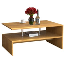 Couchtisch Vcm, B:90cm T:60cm, braun, Wohnzimmer, Tische, "Holz Sofatisch Couchtisch Wohnzimmertisch Maliso L"