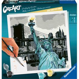Ravensburger Kinder Malen nach Zahlen "CreArt, New York City Vibes", bunt, B:20cm H:20cm, Malvorlagen, Made in Europe