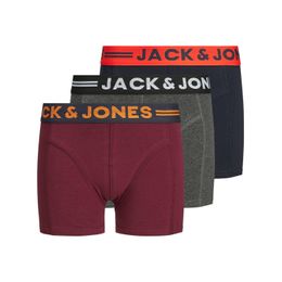 Jack & Jones Jungen Trunk "JACLICHFIELD eng anliegend, mit Stretchbund", JACK & JONES JUNIOR, Gr. 140, grau, Jersey, Obermaterial: 95% Baumwolle, 5% Elasthan,
