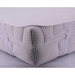 Matratzenauflage SETEX, B:80cm L:200cm, wei&szlig;, Bezug: 100% Baumwolle, Matratzenzubeh&ouml;r, "PU-Sandwich, 90x200 cm, 140x200 cm und weiteren Gr&ouml;&szlig;en",