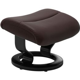 Fu&szlig;hocker stressless, B:57cm H:40cm T:47cm, braun, Leder BATICK: BATICK ist ein leicht korrigiertes, durchgef&auml;rbtes und genarbtes M&ouml;belleder, bei dem
