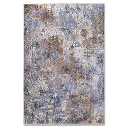 Villeroy & Boch Teppich VILLEROY & BOCH, B:160cm H:7mm L:225cm, blau, Polyester, Wohnzimmer, Teppiche, "Joseph", Vintage, Fransen, Wohnzimmer, Schlafzimmer, Modern,