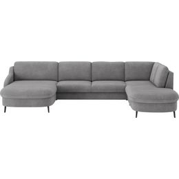 Sit & More Wohnlandschaft SIT & MORE, B:356cm H:90cm T:239cm, grau, 95% Polyester, 5% Polyamid, Sofas, "Soul U-Form", wahlweise mit Bettfunktion und Bettkasten