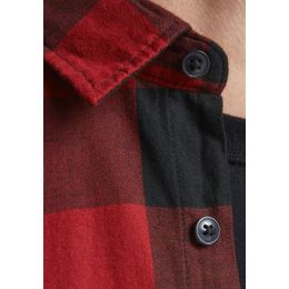Jack & Jones JACK & JONES Herren Langarmhemd "JJEGINGHAM TWILL SHIRT L/S NOOS", rot, Gr. L, kariert, Web, Obermaterial: 100% Baumwolle, Hemden
