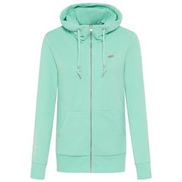 Ragwear Damen Kapuzensweatjacke "NESKIA ZIP A O", gr&uuml;n, Gr. M, gemustert, Sweatware, Obermaterial: 70% Baumwolle, 30% Polyester, Sweatjacken, mit