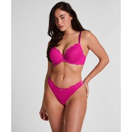 Hunkem&ouml;ller HUNKEM&Ouml;LLER Damen String "Marine Thong", Gr. Srosa, 89% Polyamid, 11% Elasthan, Unterhosen