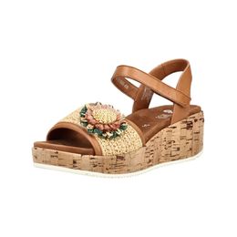 Ara Damen Keilsandalette "Ara Sandalen Glattleder", Gr. 39, braun, Glattleder, Schuhe