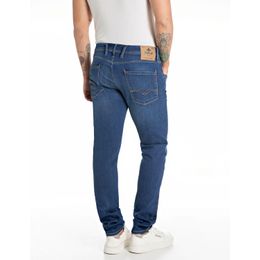Replay Herren Slim-fit-Jeans "Anbass", blau, Gr. 36, Denim/Jeans, Obermaterial: 90% Baumwolle, 8% Polyester, 2% Elasthan, Jeans