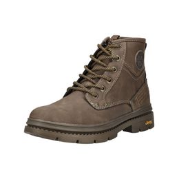 JEEP Herren Schn&uuml;rstiefelette "JEEP Stiefelette Leder/Textil", Gr. 43dunkelbraun, Leder, Textil, Schuhe