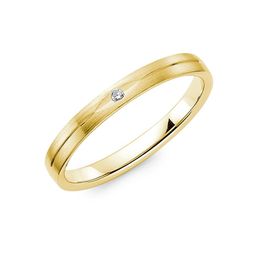 Phoenix PH&Ouml;NIX Damen Trauring "Schmuck Geschenk Partnerring Ehering Goldring", 59, SI = kleine Einschl&uuml;sse mit Brillant, Diamanten Gelbgold 333, 2,5mm, gold,