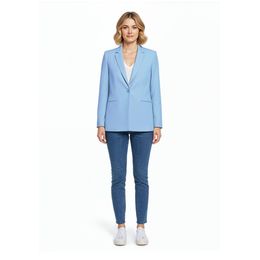 Betty Barclay Damen Longblazer "Damen mit Reverskragen"powder blau, Gr. 48, Obermaterial: 96% Polyester, 4% Elasthan; Futter: 100% Polyester, Blazer