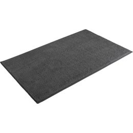 Badematte OTTO HOME, H:10mm, grau, Polyester, Badematten, "Vanessa, Badvorleger, Badezimmer Teppich", Badteppich, weiche Haptik, unifarben