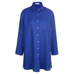 Long-Bluse aus 100% Leinen Peter Hahn blau, 42