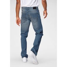 H.I.S. H.I.S Herren Comfort-fit-Jeans "ANTIN", blau, Gr. 34, leichte Abriebeffekte, Denim/Jeans, Obermaterial: 78% Baumwolle, 20% Polyester, 2% Elasthan,