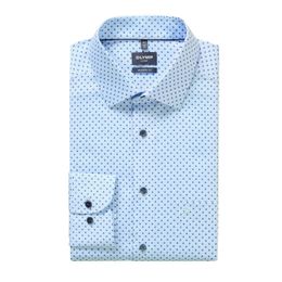 OLYMP Herren Businesshemd "OLYMP Luxor, Modern Fit, New Kent", blau, Gr. 46, 100% Baumwolle, Hemden