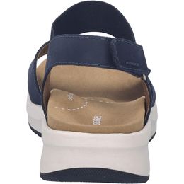 Josef Seibel Damen Sandale "Estelle 13", Gr. 36, blau, Nubukleder, Schuhe, Sommerschuh, Komfortschuh mit praktischen Klettverschl&uuml;ssen, G-Weite