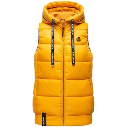 Navahoo Damen Steppweste "Kassidy", gelb, Gr. XL, Oberstoff: 100% Nylon. Futter: 100% Polyester. Wattierung: 100% Polyester, Westen, stylische