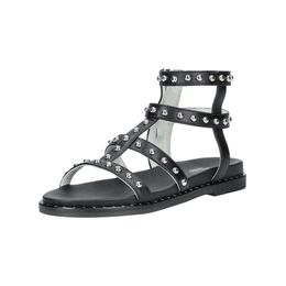 Nero Giardini Damen Riemchensandale "Nero Giardini Sandalen Leder", Gr. 37schwarz, Leder, Schuhe