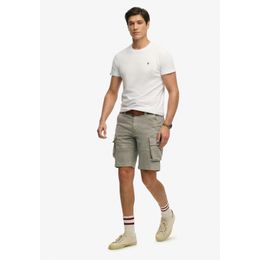 Superdry Herren Cargobermudas "CORE CARGO SHORT"light khaki gr&uuml;n, Gr. 28, unifarben, Web, Obermaterial: 98% Baumwolle, 2% Elasthan, Hosen, Straight
