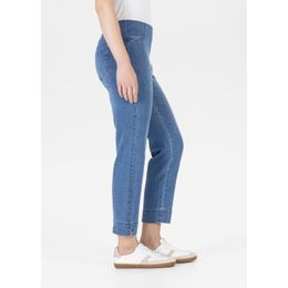 Stehmann Damen 3/4-Jeans "Igor3-680W", blau, Gr. 36, unifarben, Denim/Jeans, Obermaterial: 89% Baumwolle, 10% Elastomultiester, 1% Elasthan, Jeans,