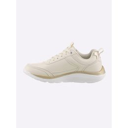 Kangaroos Damen Sneaker, Gr. 40, beige, Lederimitat, Schuhe