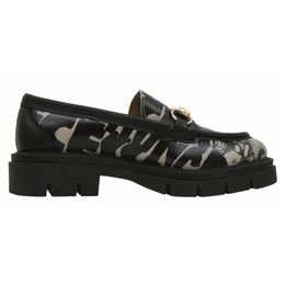 DOGO Damen Loafer "Cindy Loafer Supper Blackwhite Damen Halbschuhe", Gr. 39, beige, Lederimitat, Schuhe, Handgefertigt
