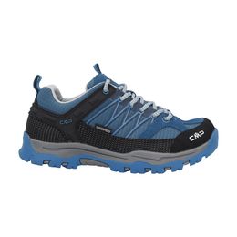 CMP Kinder Wanderschuh "KIDS RIGEL LOW WP TREKKING SHOES", Gr. 40, blau, Leder, Synthetik, Schuhe, wasserdicht