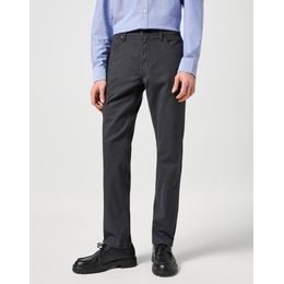 Wrangler Herren 5-Pocket-Hose "GREENSBORO", grau, Gr. 44, Web, Obermaterial: 59% Baumwolle, 26% Polyester, 14% Viskose, 1% Elasthan, Hosen, mit