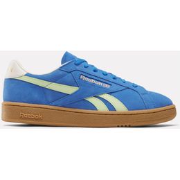 Reebok CLASSIC Damen Sneaker "CLUB C GROUNDS UK", Gr. 36,5, blau, Leder, Synthetik, Schuhe