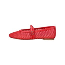Steve Madden Damen Riemchenballerina "Steve Madden Ballerinas Lederimitat/Textil", Gr. 38cherry, Lederimitat, Textil, Schuhe