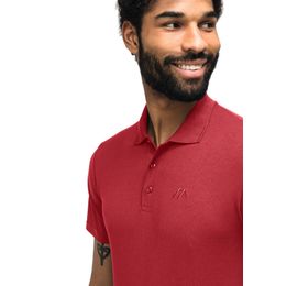 Maier Sports Herren Poloshirt "Ulrich", rot, Gr. M, 100% Polyester, Shirts, Herren Polo kurzarm, leichtes Shirt, Funktionsshirt mit Kragen Reg Fit