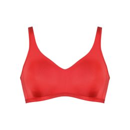 Naturana Damen Minimizer-BH "The Thursday", Gr. 100, rot, Obermaterial: 76% Polyamid, 24% Elasthan, unifarben, BHs, ohne B&uuml;gel, breite Tr&auml;ger, basic,
